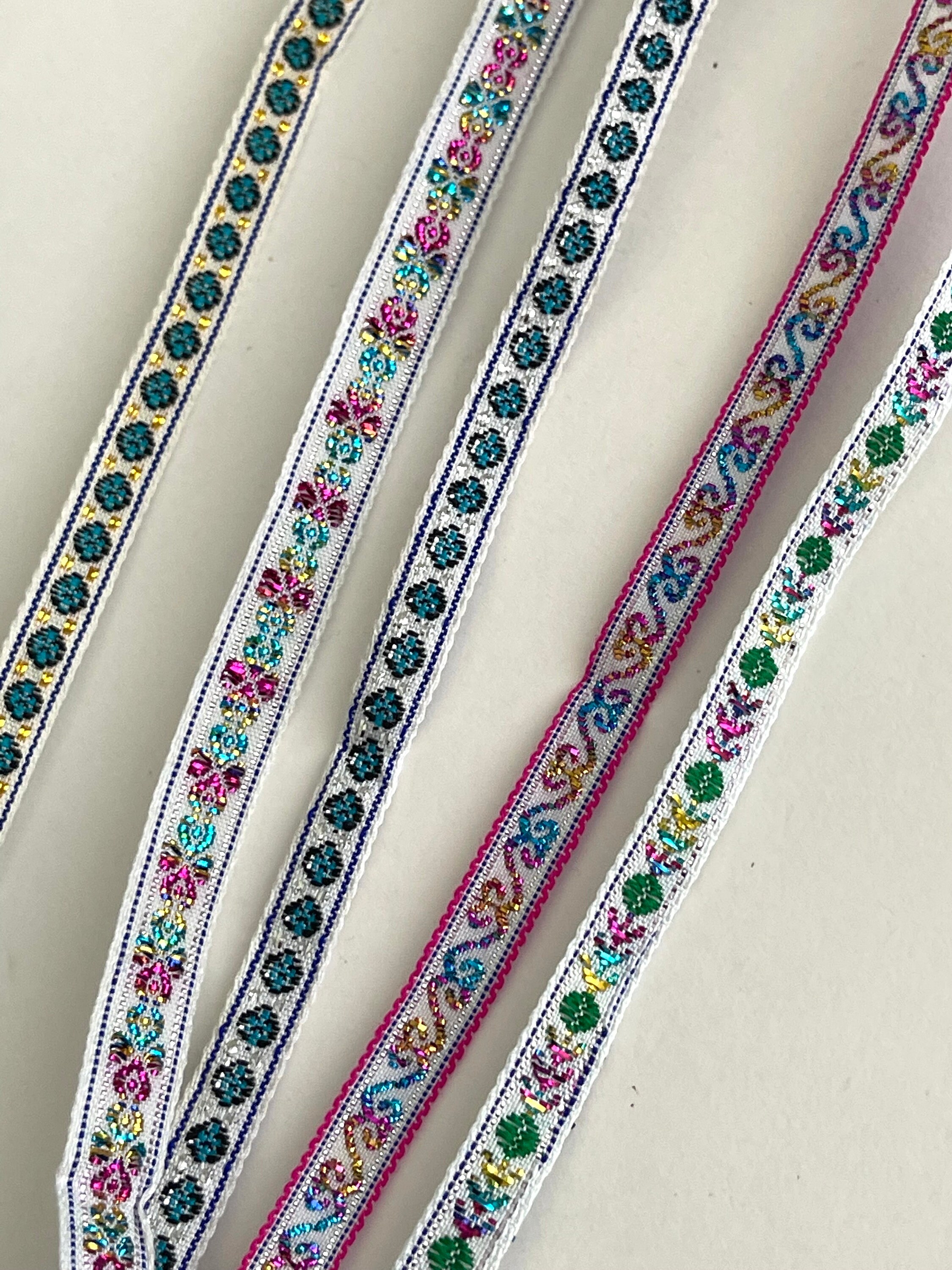 1.00 YARDSALE Vintage Darling Dainty Woven Soft Metallic Gold Jacquard ...