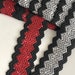 Stretch Elastic Sequin Stitched Edge Fancy Decorative Knit Elastic Trim ...