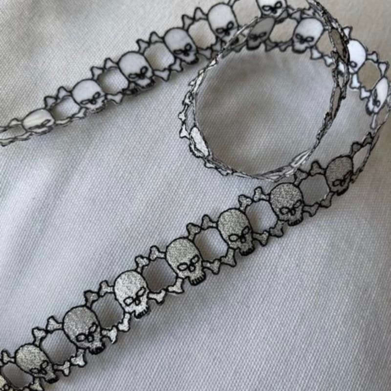 Black Skull Lace - Etsy