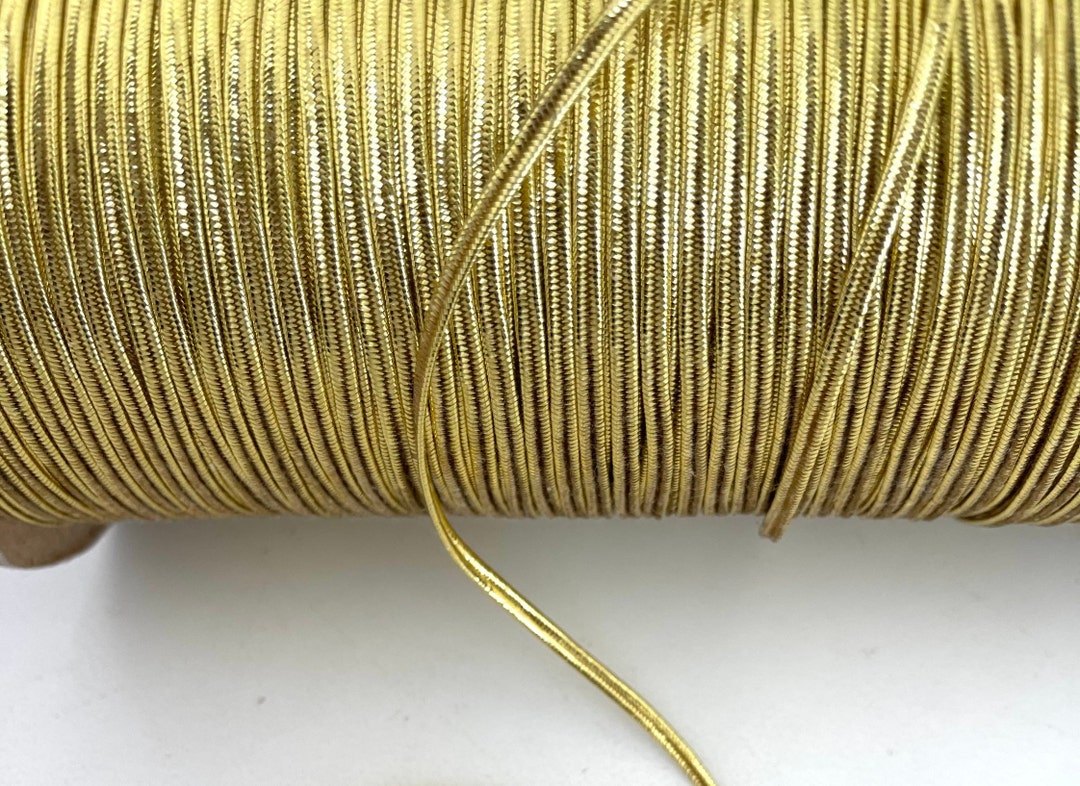3 Yards-vintage Metallic Gold Soutache Ribbon Vintage Soft Metallic ...