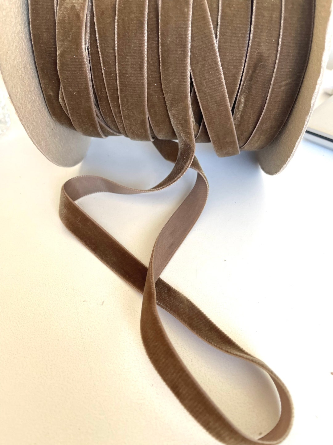 Vintage Velvet Cafe' Taffeta Rich Velvet Ribbon, Velvet Imported From ...