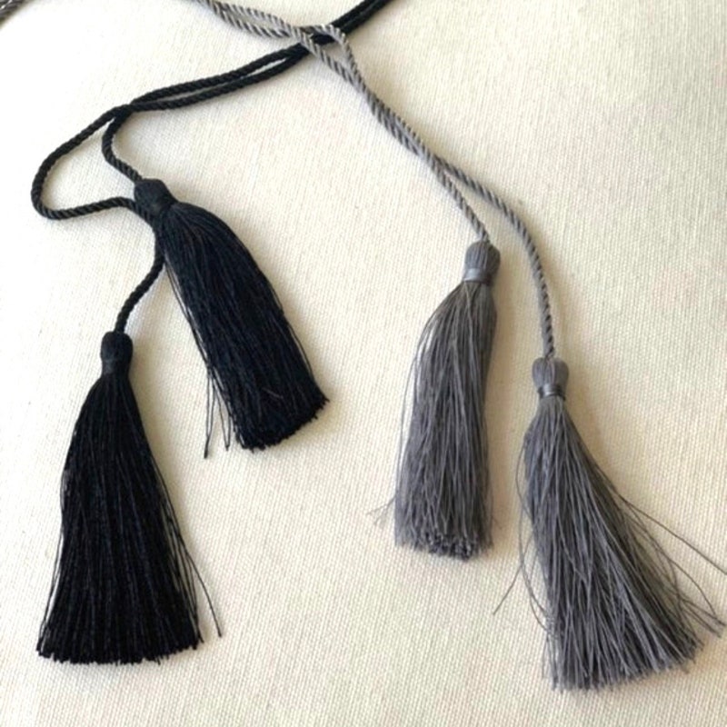 Double Tassel on Rope - Etsy