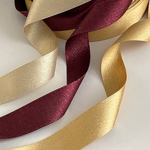 Vintage Satin Double Sided Shimmer, Wine, Champagne, Gold Shimmer ...