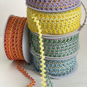 SPOOL 36 Yards Vintage Double Loop Passementrie Chain Ribbon Trim ...