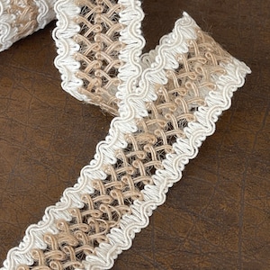 Natural Jute Flat Braid, Scroll Braided Natural True Jute Braid, Ribbon ...