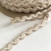 Natural Knit Scroll Vintage Braid Natural Linen Soft Flat Braid Multi ...