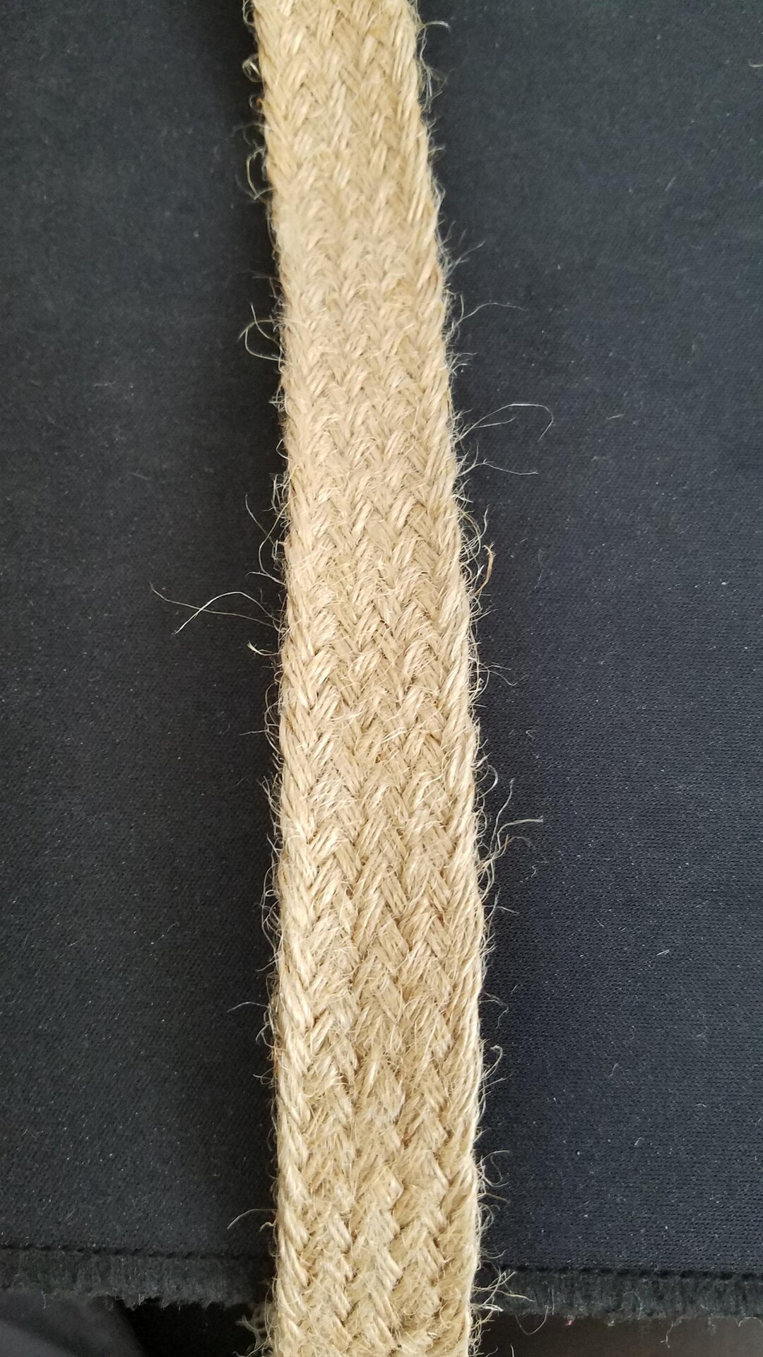 3/4" Natural Real Jute, Flat Jute Braid, Novelty Braid, Twist Flat Jute ...