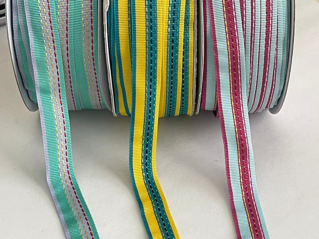 SPOOL 36 Yards Saddle Stitch Striped Tape Vintage True Saddle Stitch ...