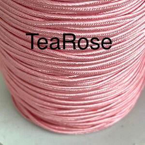 5 Yards-soutache Tearose, Powder Pink Soft Vintage Rayon Soutache Rope ...