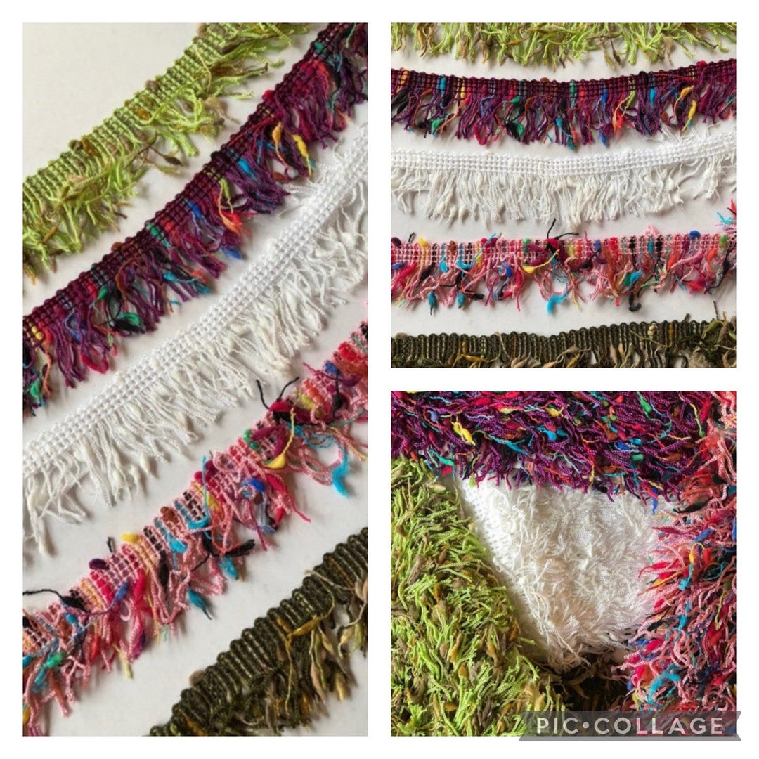 Vintage Multi Colored Fun Fetti Fun Bright Fringe Funfetti Curly ...