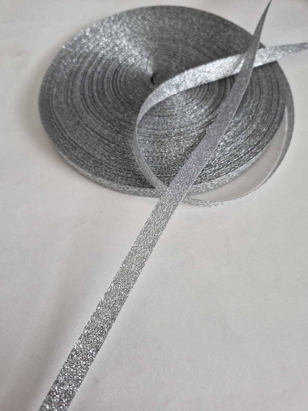 Metallic Silver Grosgrain Ribbon, High Quality Silver Ribbon Tape Trim ...