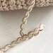 2 YARDS Natural Knit Scroll Vintage Braid Natural Linen Soft Flat Braid ...