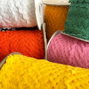 10-YARDS Vintage Cotton Ric Rac Zig Zag Trim - 10 Yards - Many Colors ...