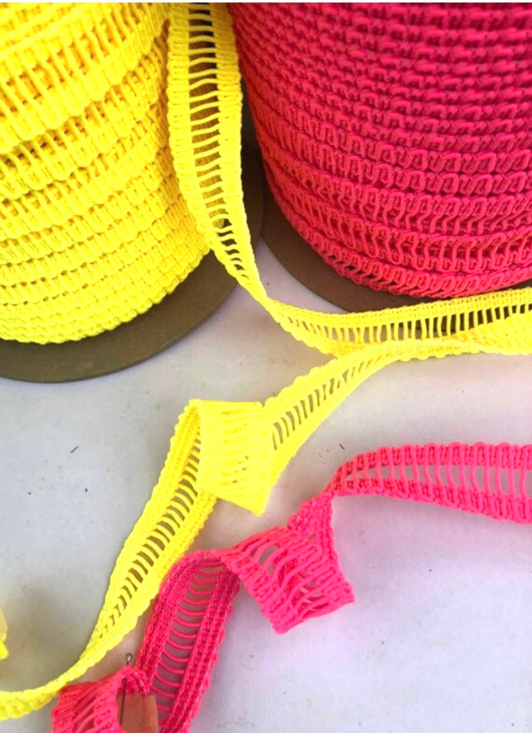 2 Yards-stretch Step Ladder Mesh Illusion Elastic Reversible Elastic ...