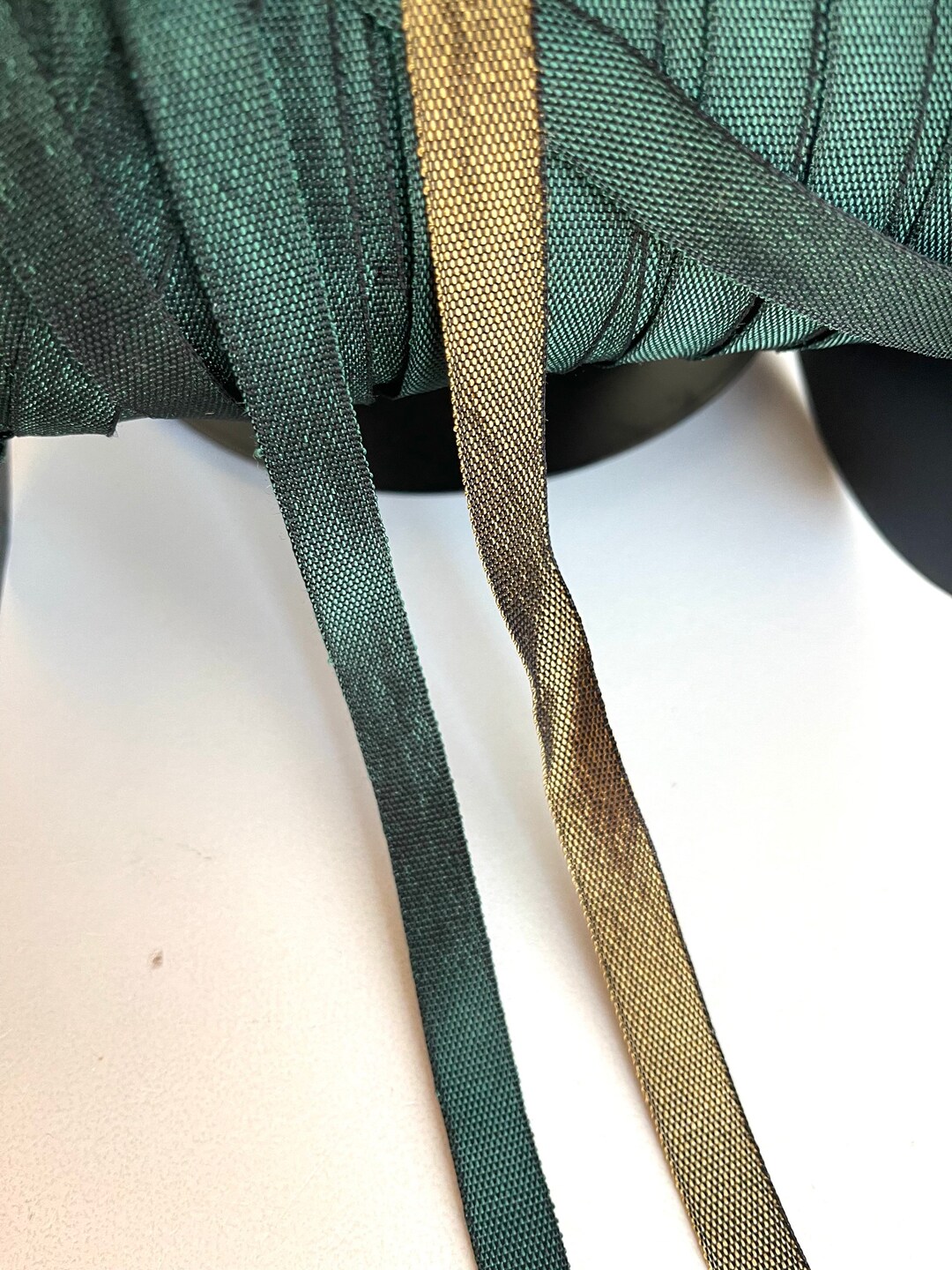 1/2" Vintage Mesh Layered Tape, Webbing, Belting, Reversible Tape ...