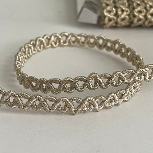 Metallic Chain Gold Lace, Gold Venice Lace Circle Gold Metallic Lace ...