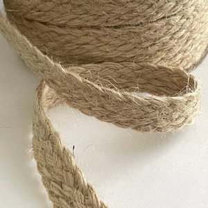 Vintage Natural Jute Flat Braid, Natural True Jute Braid,flat Jute ...