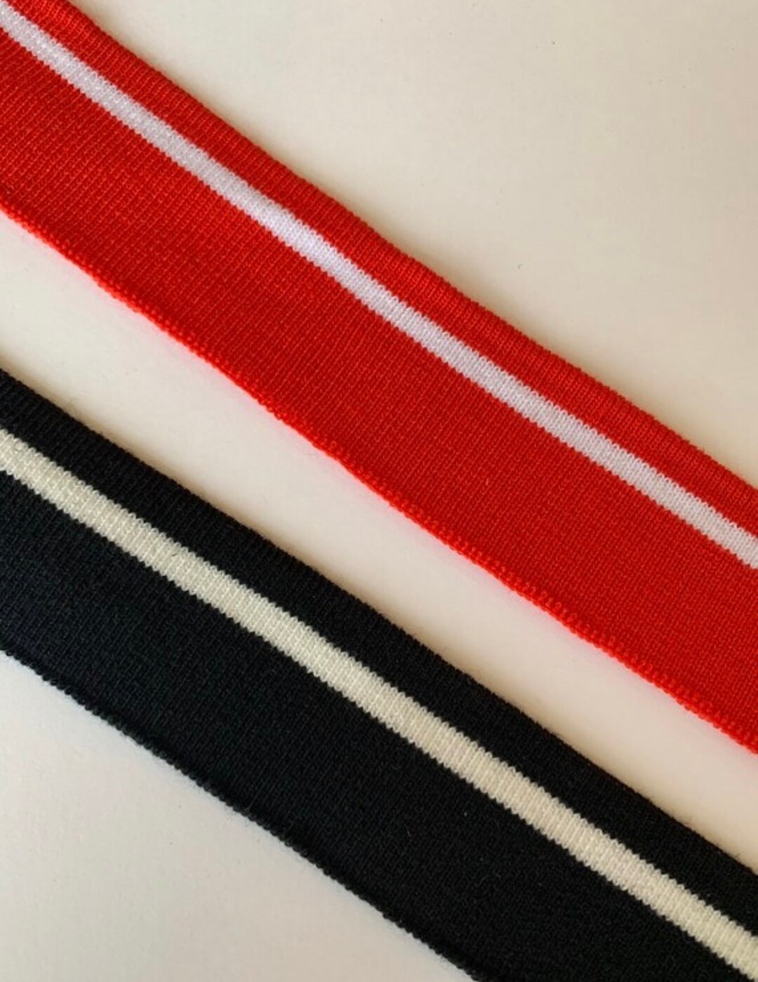 1 3/8" Elastic Rib Knit Waistband,ribbed Cuff, Striped Elasticated ...