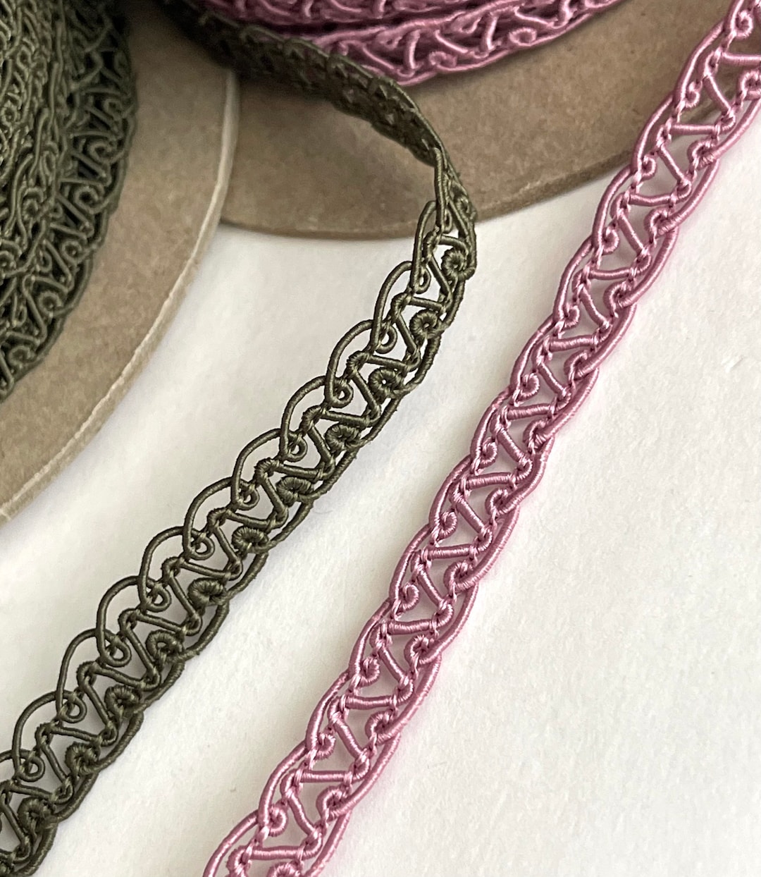 11mm Vintage Gimp Scroll Novelty Elegant Double Open Scroll Edge Edged ...