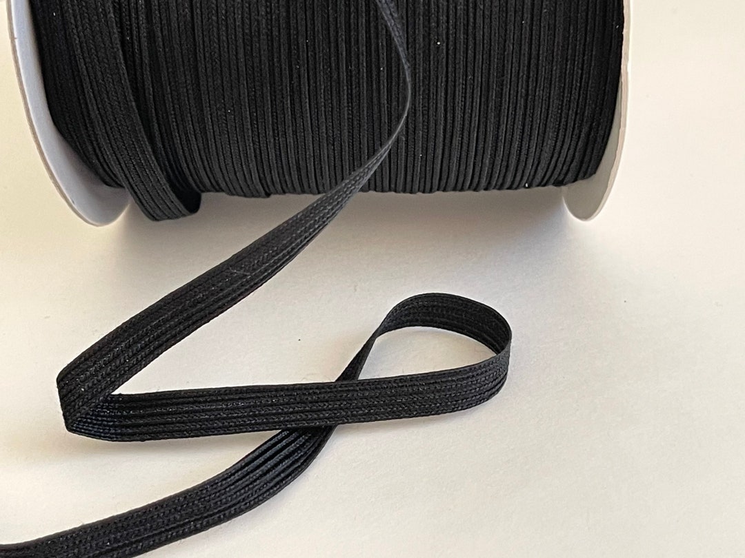 10 YARDS Black Middy Braid Tape Reversible Ribbon Tape Flat Middy Braid ...