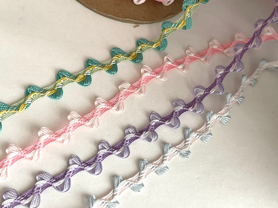3 YARDS Vintage Twist Flat Braid Chain Knit Trim, Passementrie, Spring ...