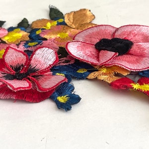 Extra Large Jumbo Floral Patch 3D Embroidered Multi Floral Garden ...