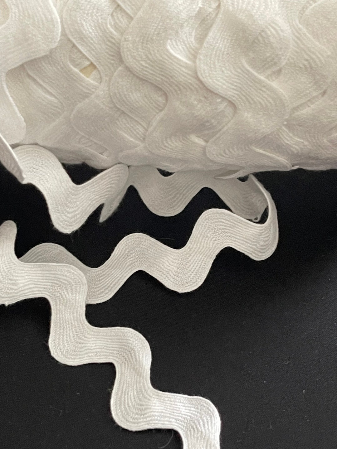 3 YARDS Cotton White Vintage Darling Cotton Ric Rac Fun Zig - Etsy