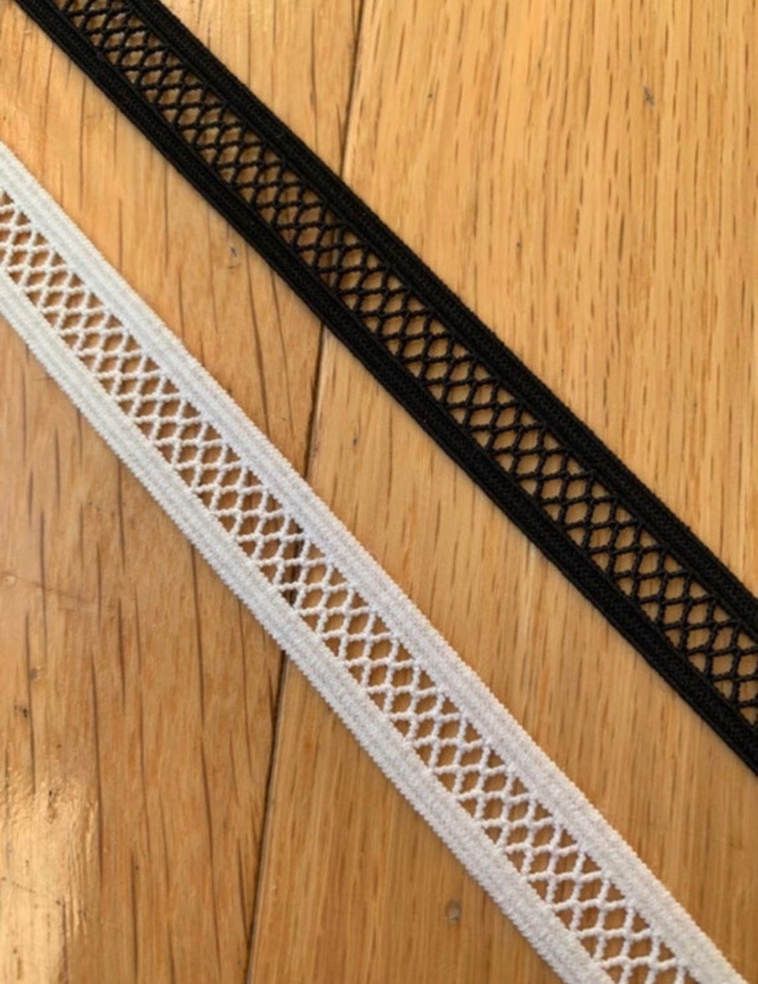 1/2” STRETCH Mesh Illusion Fish Net Elastic Reversible Elastic Trim ...