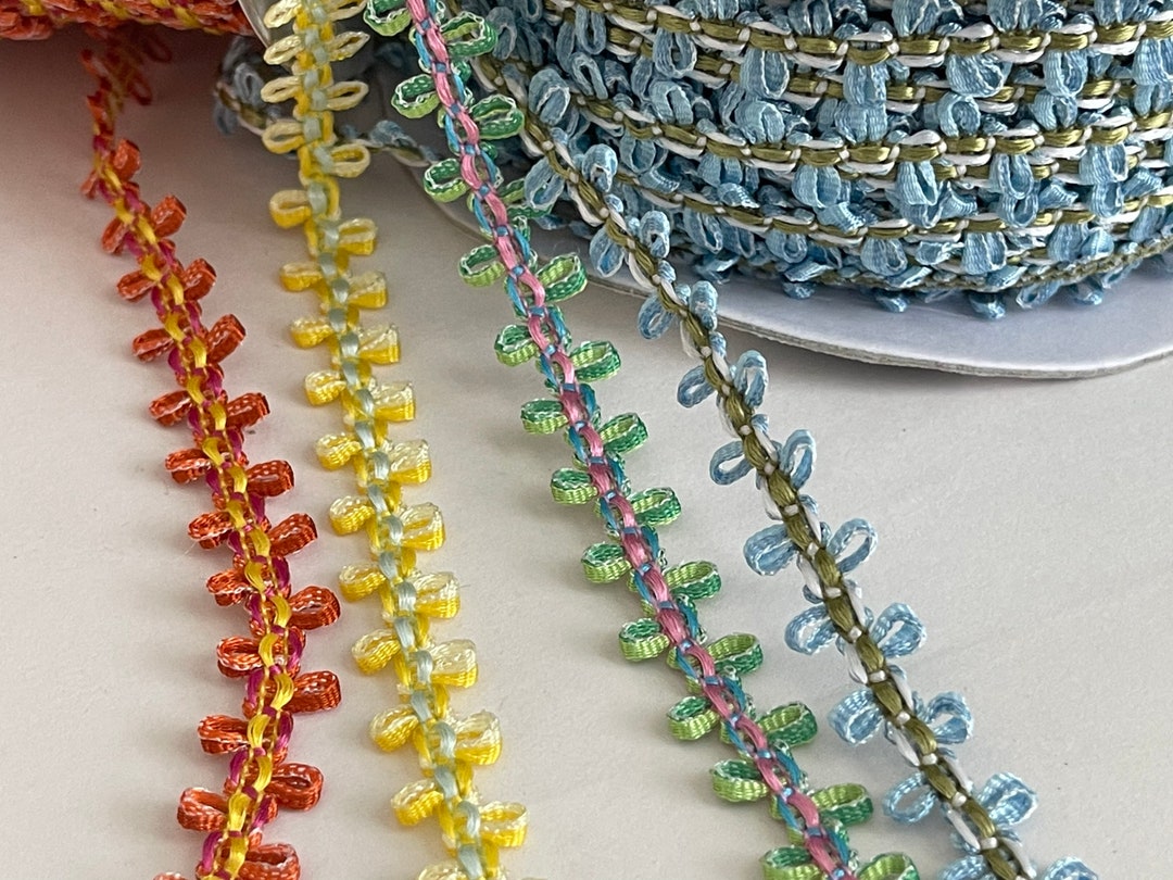 SPOOL 36 Yards Vintage Double Loop Passementrie Chain Ribbon Trim ...