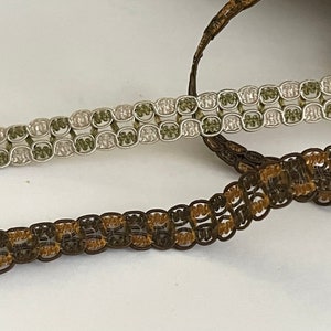 Vintage French Gimp Braid Trim|french Gimp Braided|scroll Braid Trim ...