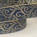 Vintage Embossed Metallic Soft Gold Abstract Woven Jacquard Ribbon ...