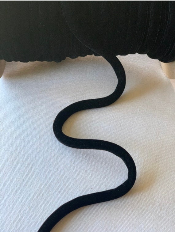 Velvet Round Black Lush Tubing Cord Choker Cord Velvet - Etsy