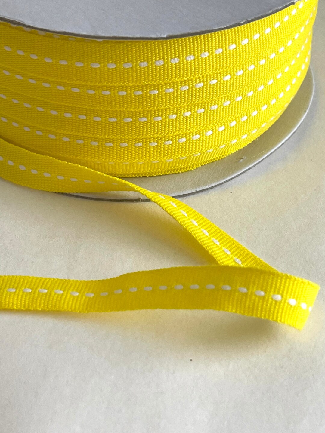 2 YARDS 3/8" Saddle Stitch Tape Grosgrain Novelty Striped Woven ...