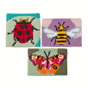 The Bumble Bee Crochet Tapestry PATTERN Pdf, Wall Hanging, Diy Insect ...