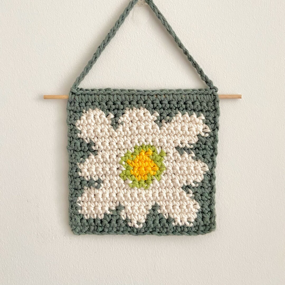 The Mini Asymmetrical Flower Crochet Tapestry PATTERN Pdf - Etsy