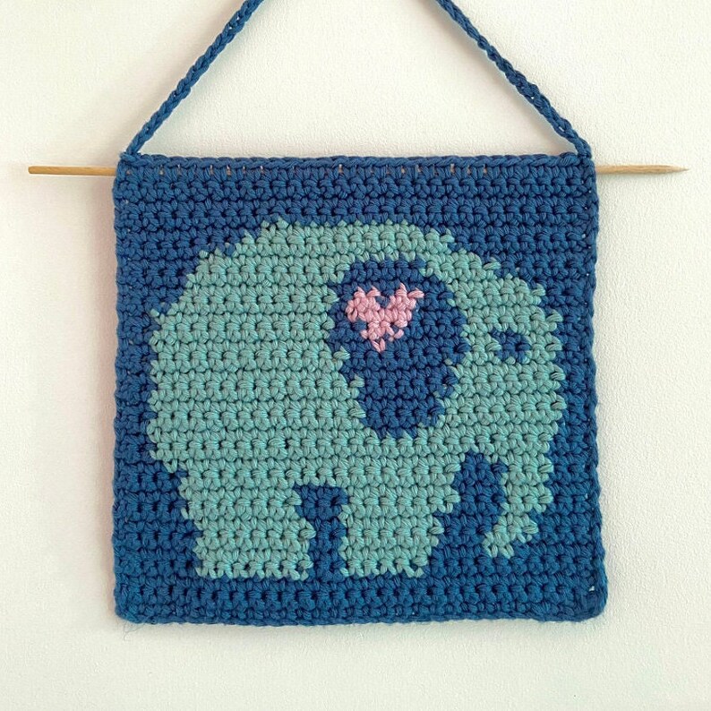 Ellie the Elephant Crochet Tapestry PATTERN (PDF), DIY Wall Hanging - Etsy