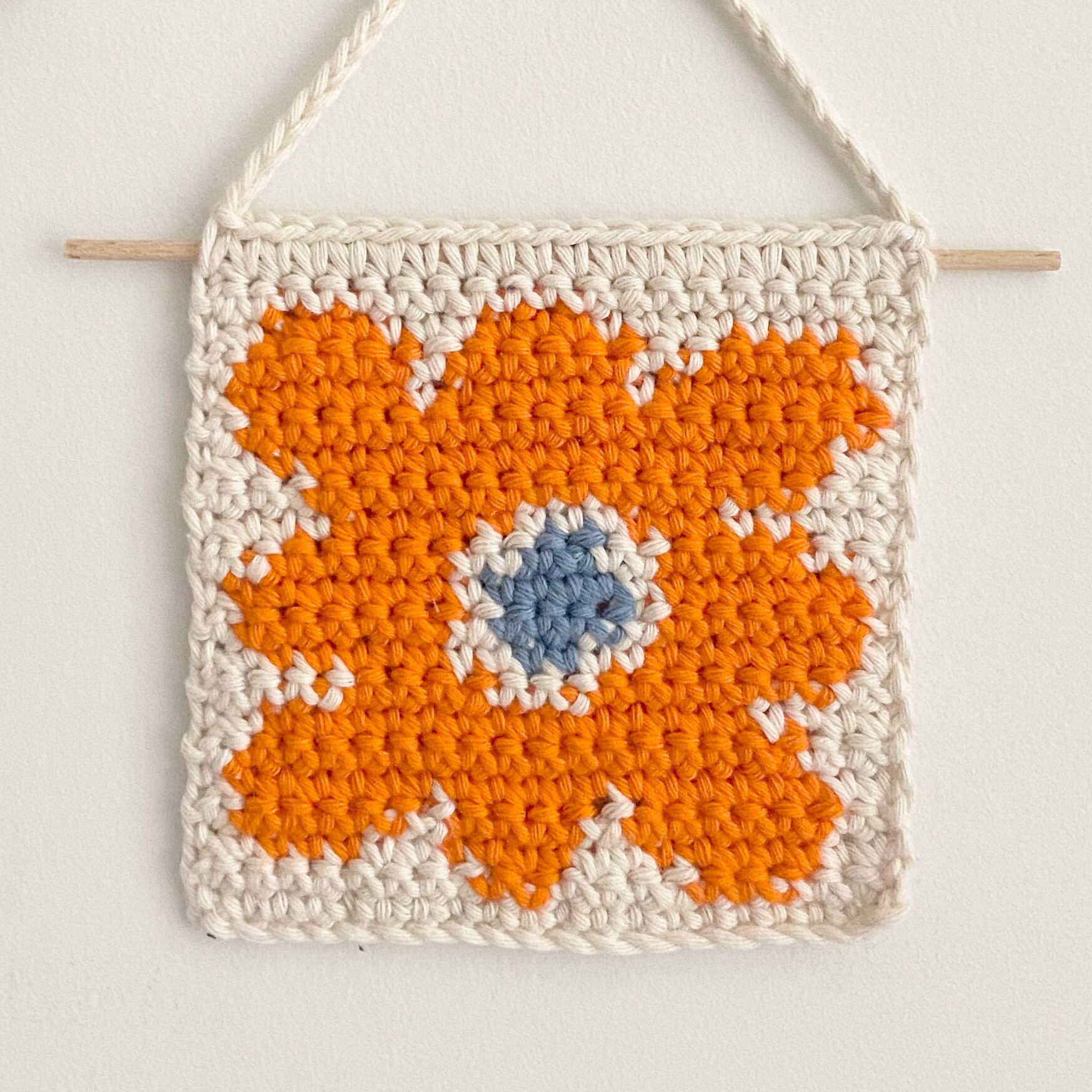 The Mini Asymmetrical Flower Crochet Tapestry PATTERN Pdf - Etsy
