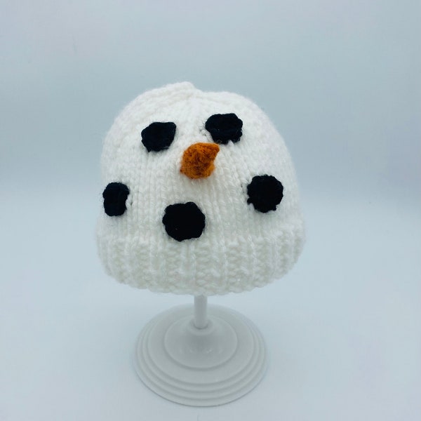 Knit Snowman Hat - Etsy