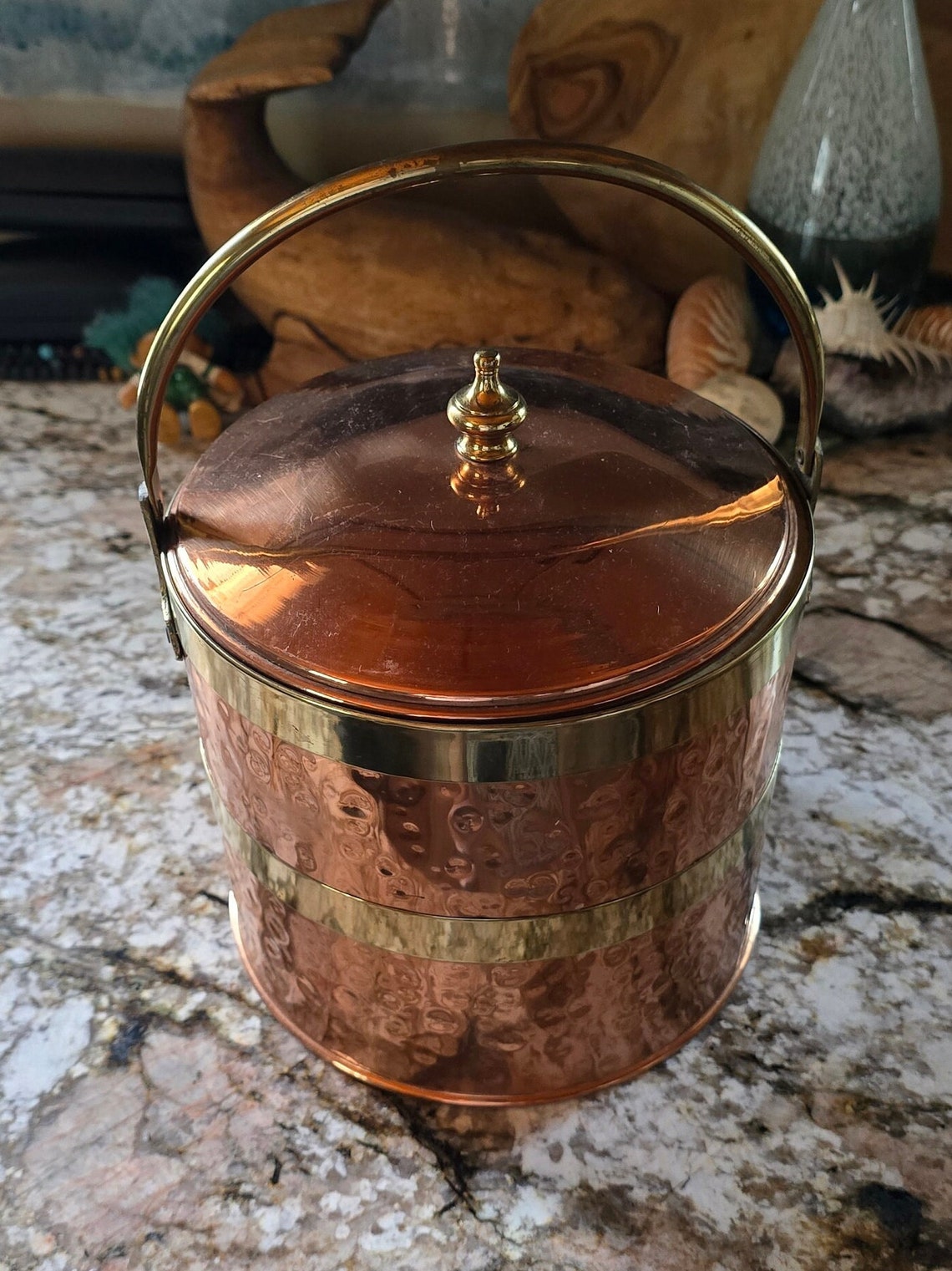 Vintage Pyrex Copper Ice Bucket - Etsy