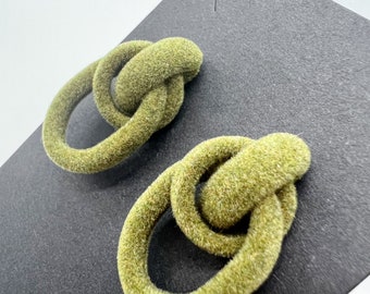 Moss Green Earrings | Etsy