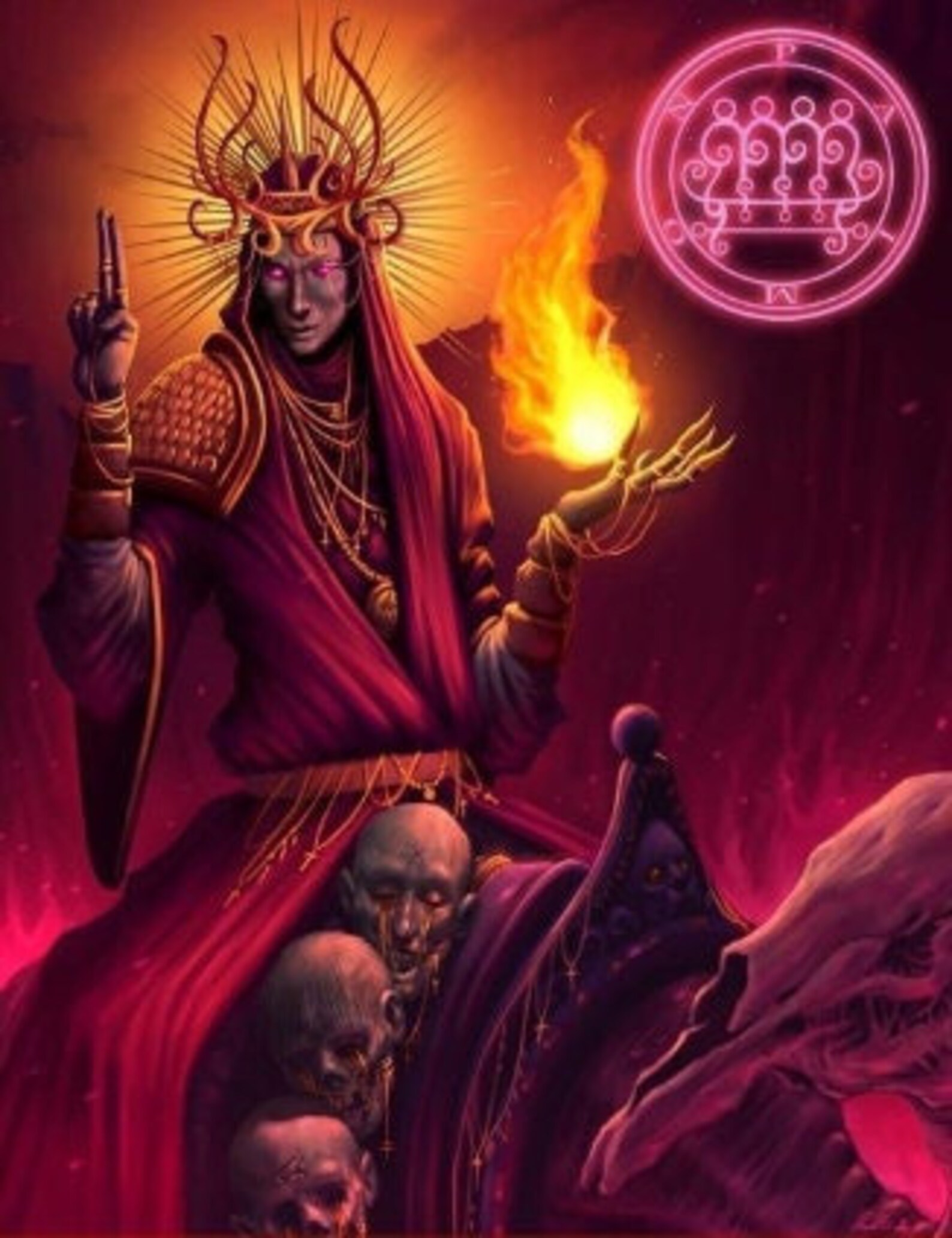 KING PAIMON Omnipotent Ceremonial Conjuration of King Paimon - Etsy