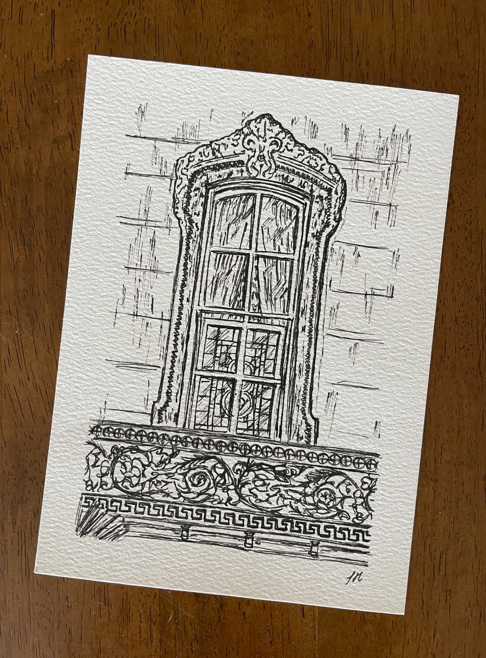 Gordon St. Window Line Drawing Art Print - Etsy