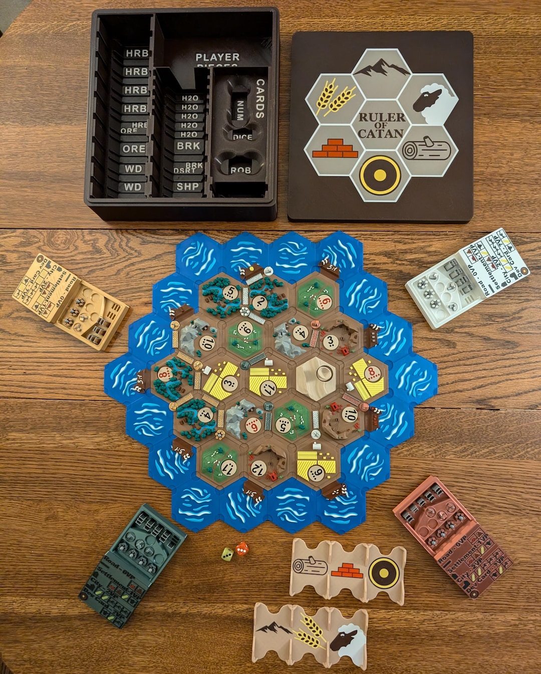3D Printed Magnetic Catan and Storage Case (up to 6 Players) - Etsy