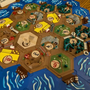 3D Printed Magnetic Catan and Storage Case (up to 6 Players) - Etsy