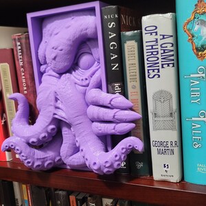 Large 10" Cthulhu / Illithid Lovecraft Book Nook, 3d Printed Fantasy ...