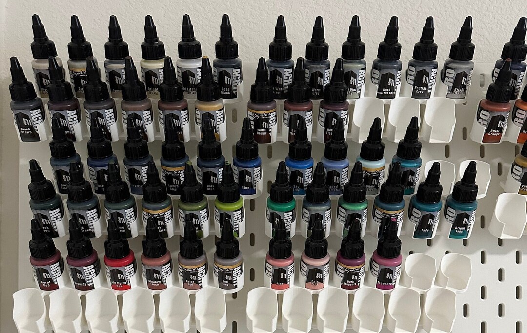 Monument Paints Pro-acryl Ikea Skadis 12 Bottle Rack - Pro Acryl Paint ...