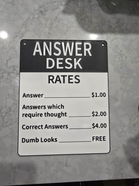 Funny Desk Signs For Teachers