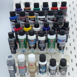 Createx Paint Holder for Ikea Skadis 12 Bottle OR 1" Pegboards - Tilted ...