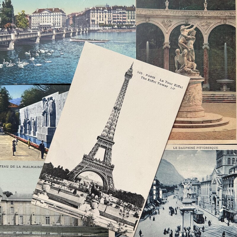 French Postcards - Etsy