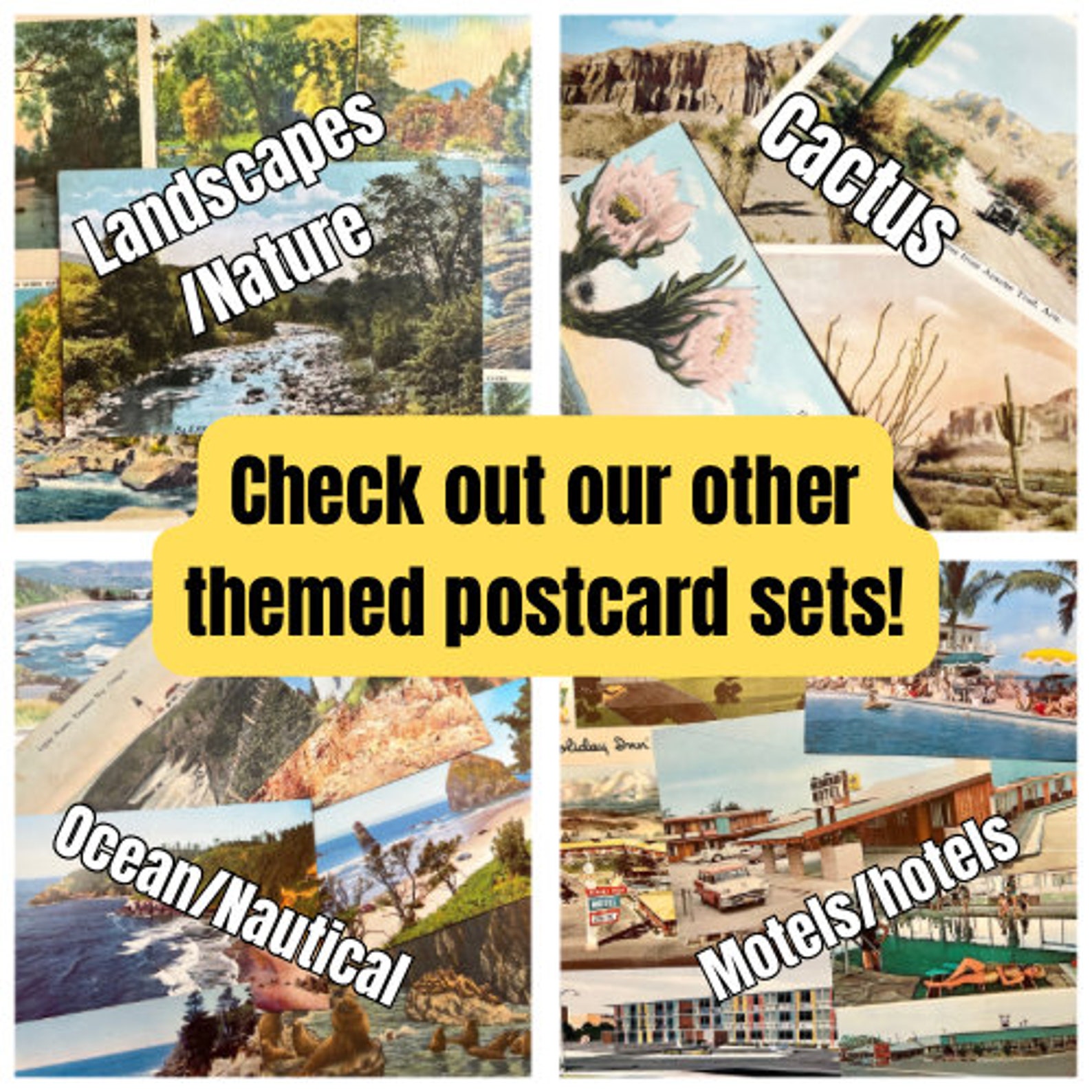 Vintage Massachusetts Postcard Sets: MA State Views - Etsy